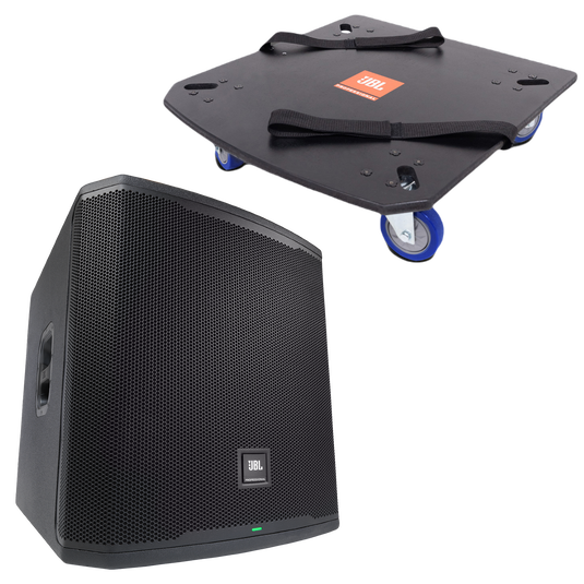 JBL PRX918XLF + Caster Board Bundle