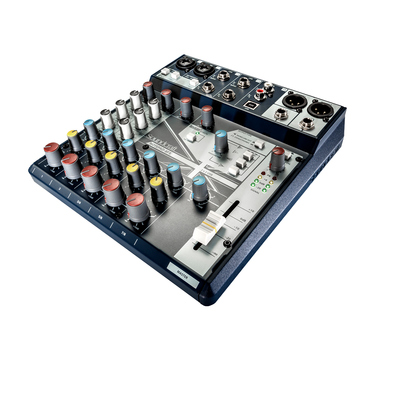 Notepad-8FX | Small-format analog mixing console with USB I/O and ...