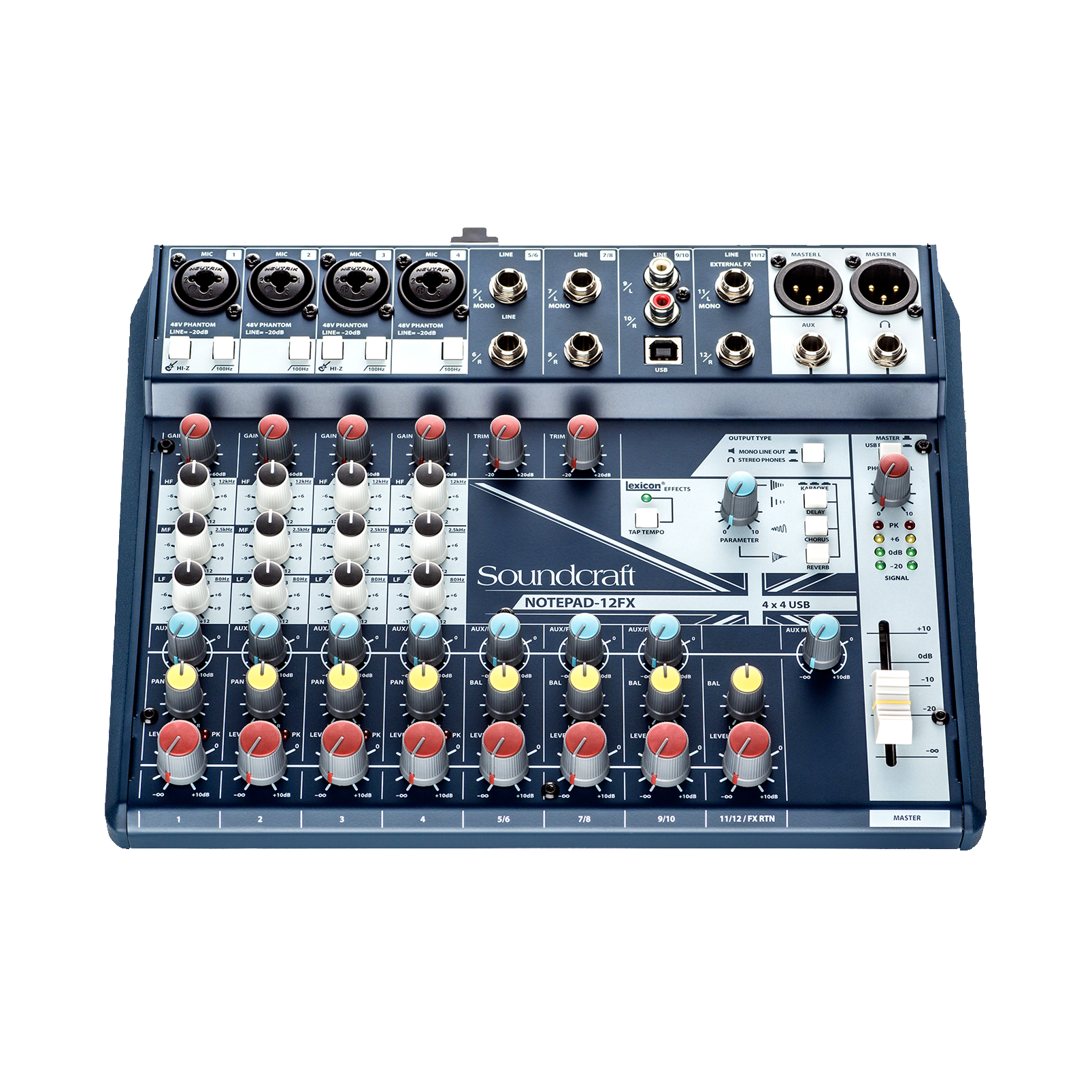 Notepad-12FX | Small-format analog mixing console with USB I/O and ...