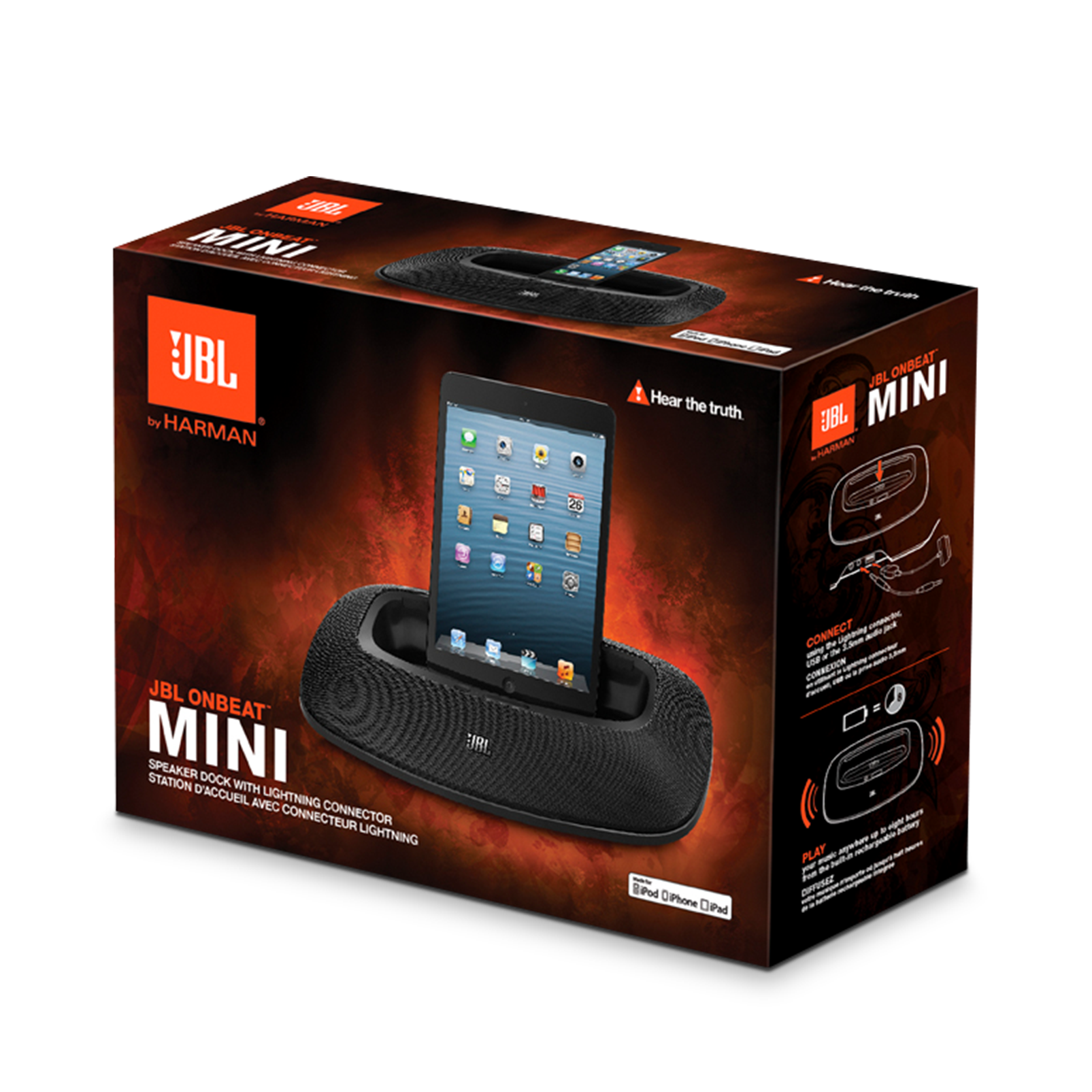 JBL OnBeat Mini | Portable Speaker Dock for iPhone 5/iPad Mini
