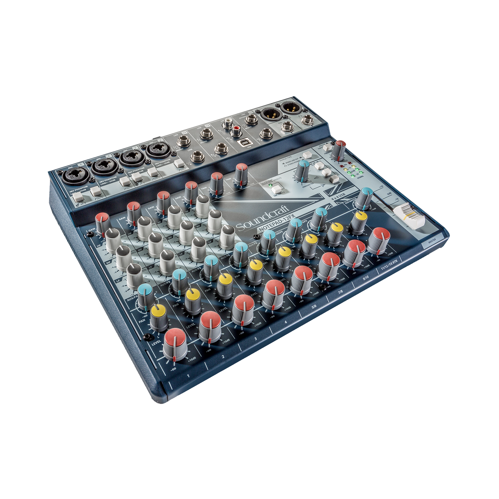 Notepad-12FX | Small-format analog mixing console with USB I/O and ...